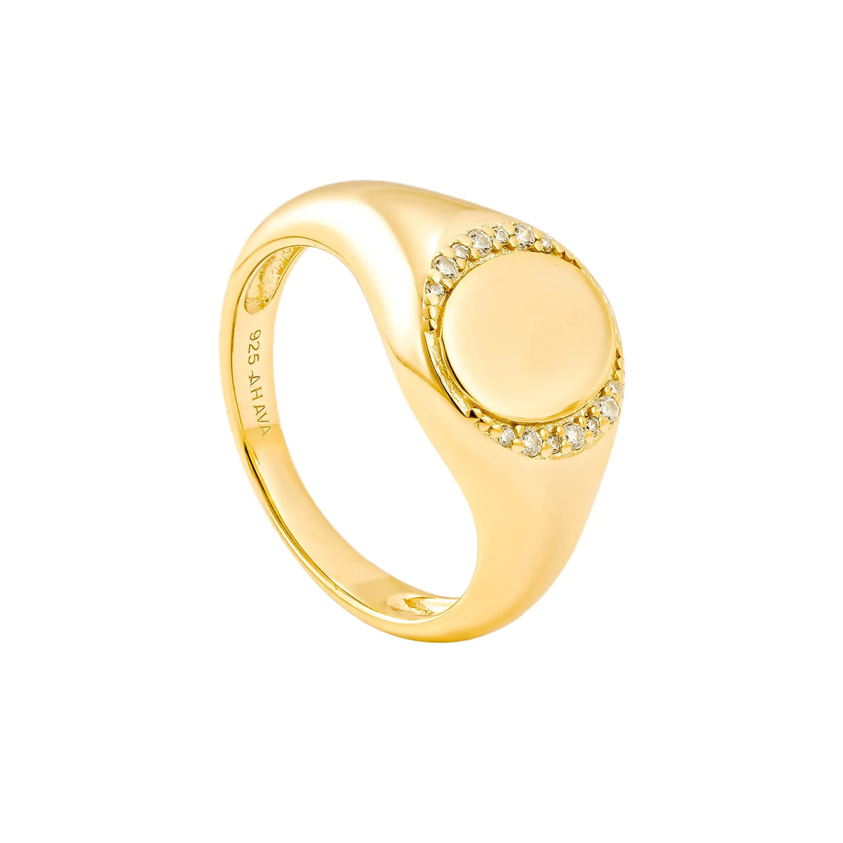 Custom Engraved Pinky Ring - Ahava J